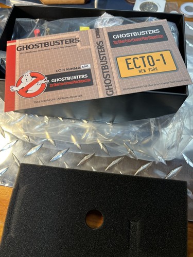 2024 Niue 2 oz Silver $5 Ghostbusters Ecto-1 License Plate Coin | eBay