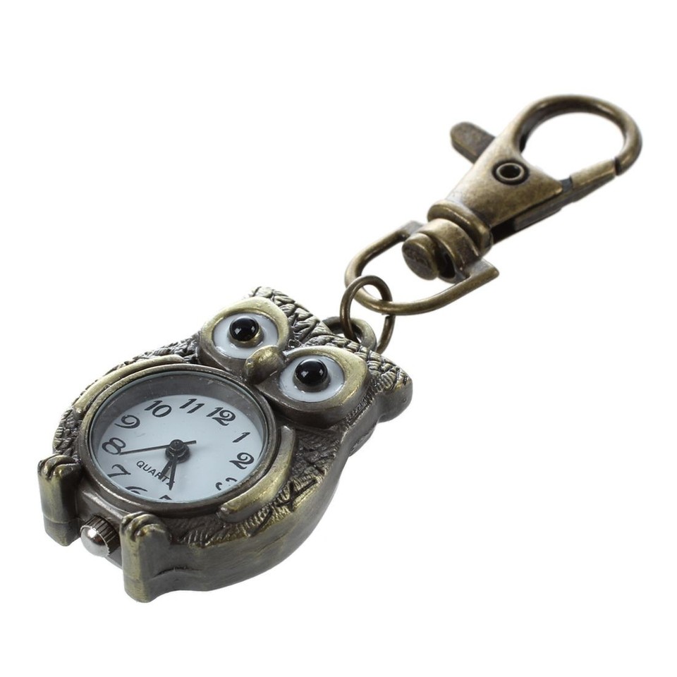 Keychain Clock Keyring Owl Shape 37X24Mm Y5N27631 | eBay Australia