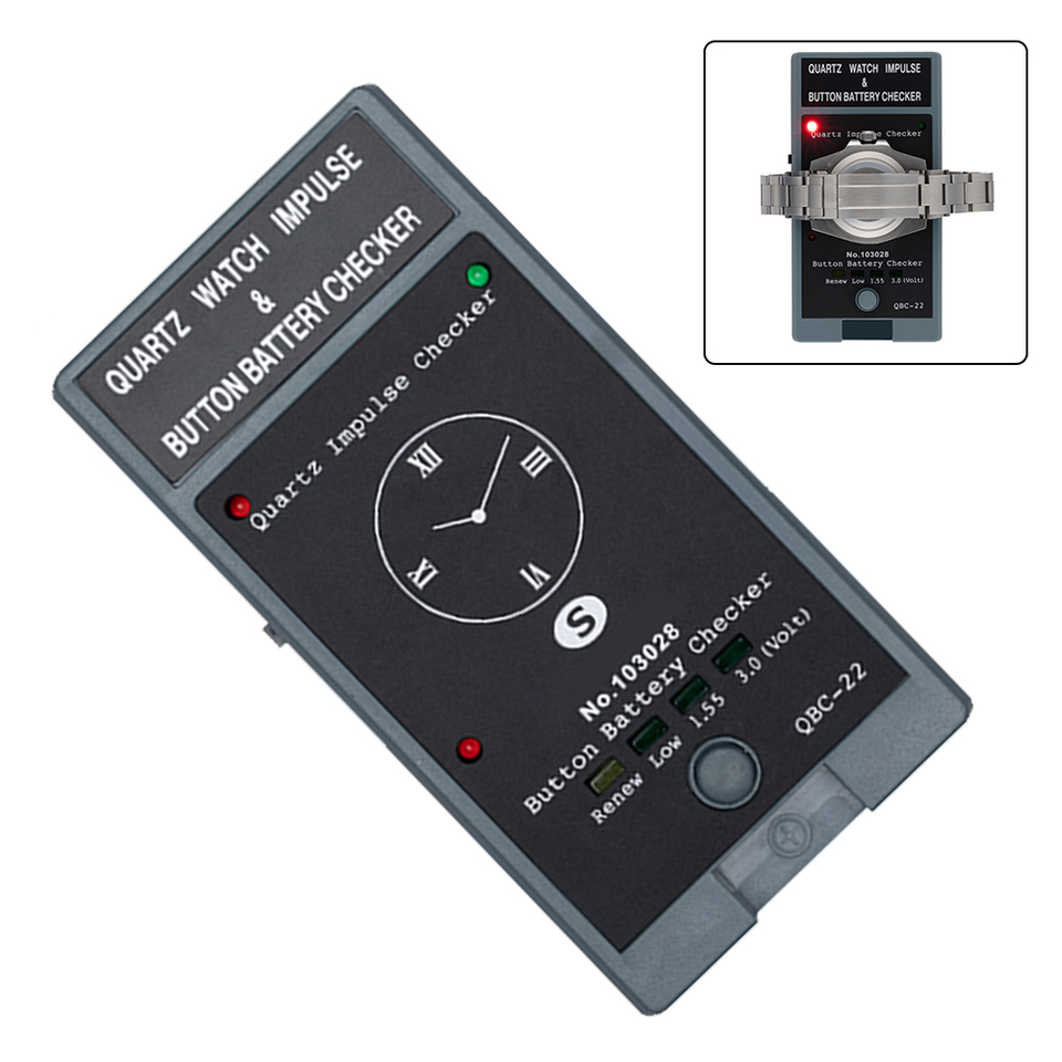 Professional Quartz Watch Tester with Button Battery Voltage Indicator ...
