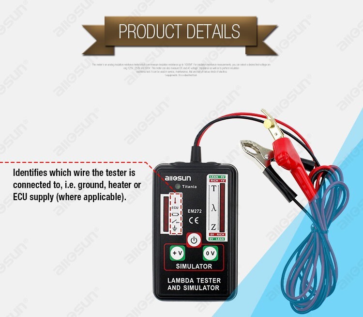 Automotive Oxygen Sensor Tester Simulator Zirconia Titania Portable ...