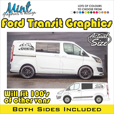 SWB FORD TRANSIT CUSTOM L2 1 compatible CAMPER van Motorhome GRAPHICS ...