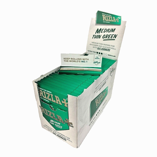 Original Rizla Green Regular Standard Cigarette Rolling Papers 50 ...