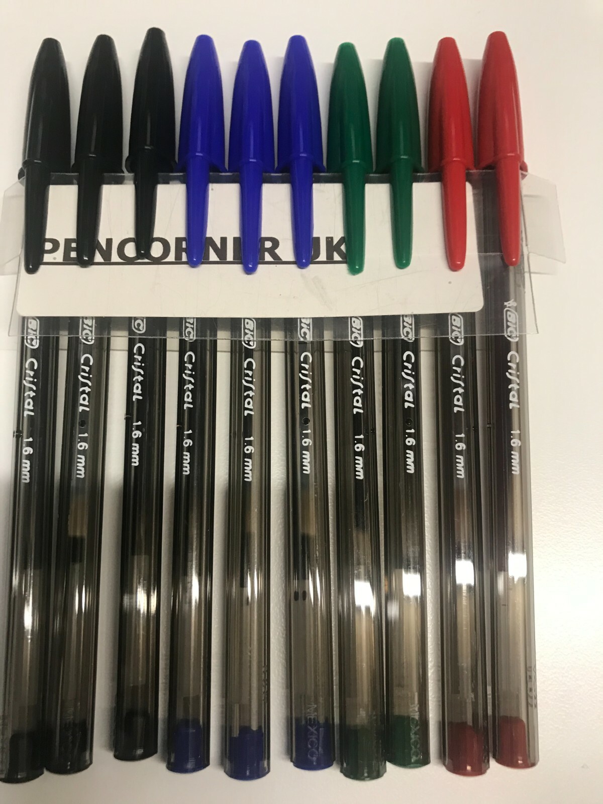 BIC® Cristal 1.6mm Ball Biro Pens - Various Colours - Packs Of 10 | eBay UK