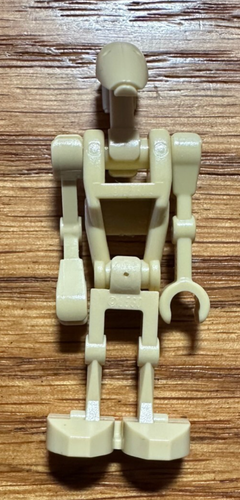 LEGO Star Wars tan BATTLE DROID minifigure with weapon | eBay