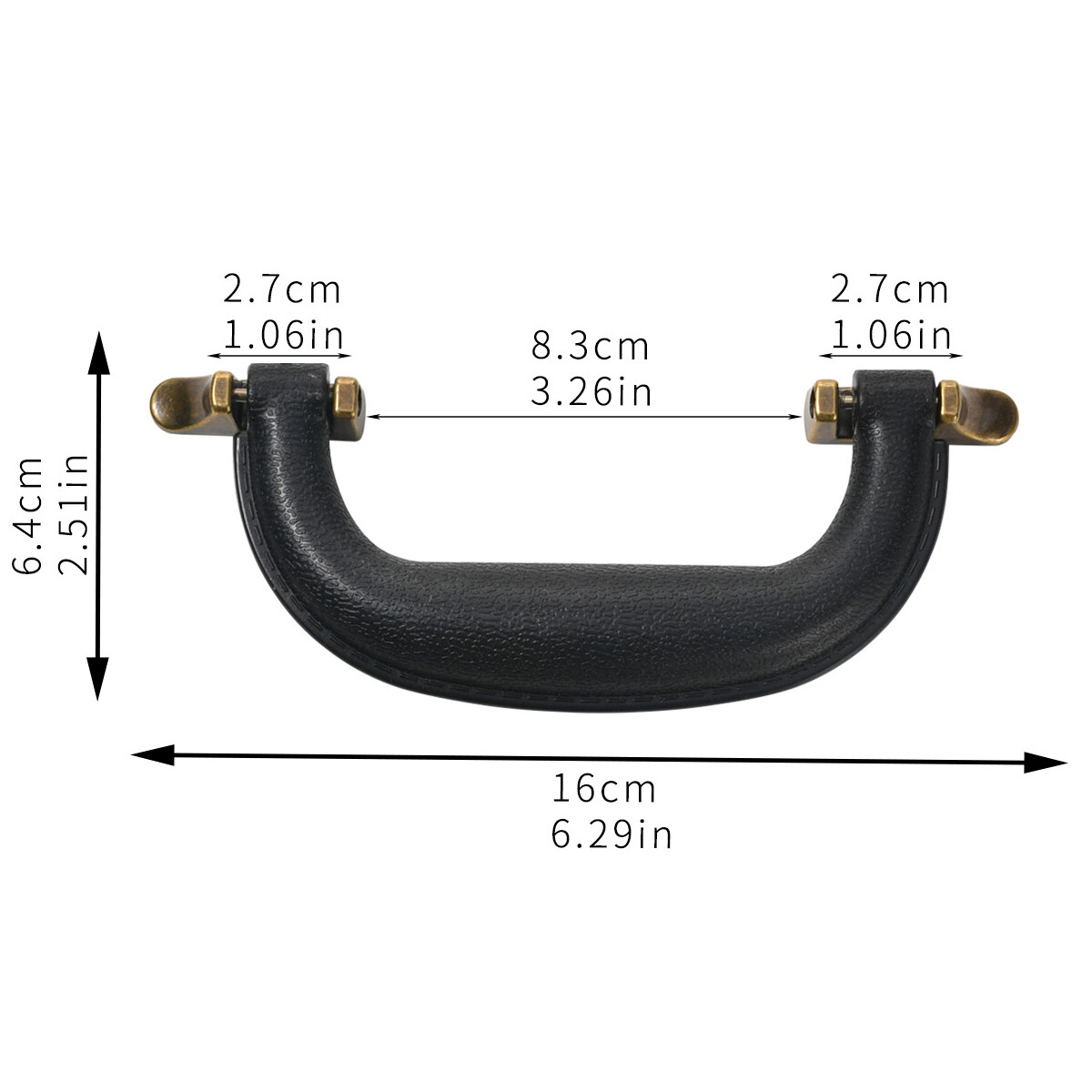 1x Suitcase Handle With Screws Fit For Suitcase/Box/Luggage/Case 16*6 ...