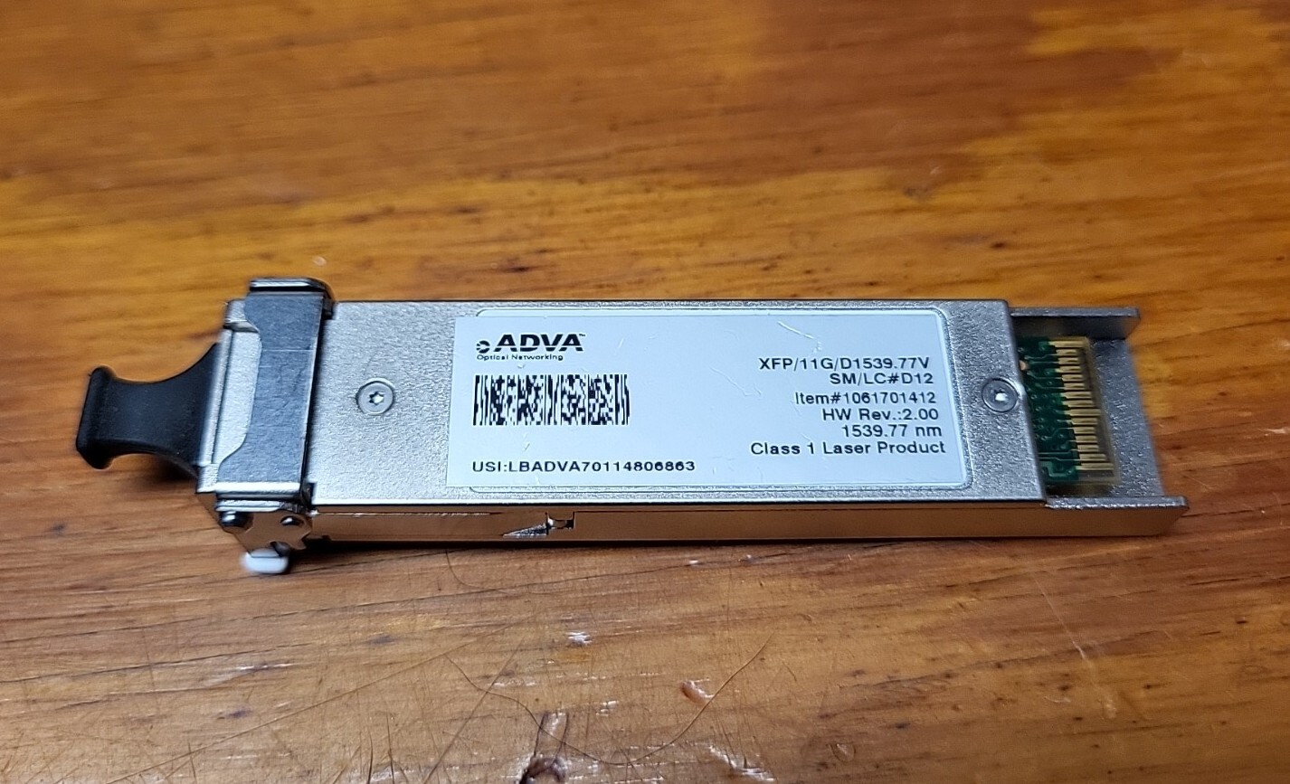 Genuine ADVA 1061701412 10GBase-DWDM XFP 100GHz (SMF, 1539.77nm, 80km ...