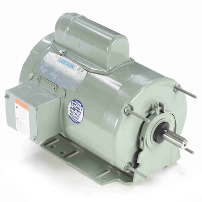 LEESON 1 HP Fan and Blower Motor 1625RPM, 115/230V, TENV 56H 111267.00 ...