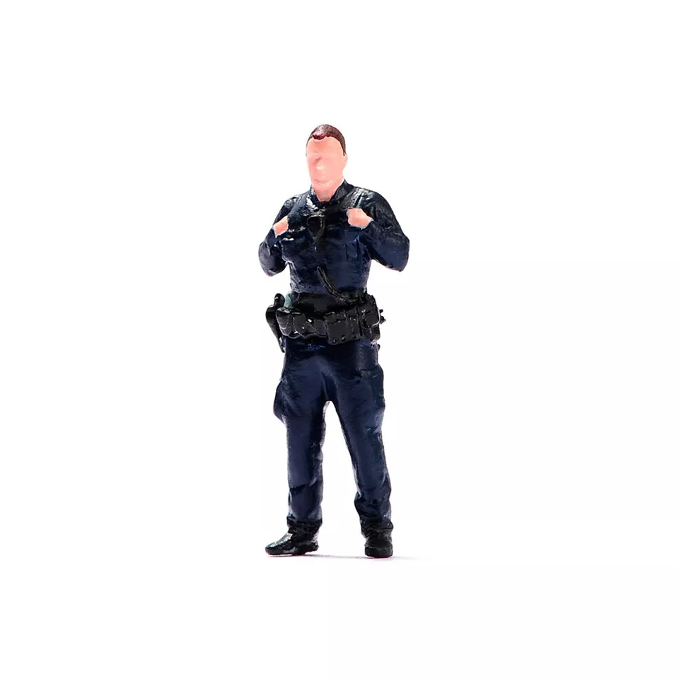 1/18 1/24 1/43 1/64 1/87 Miniature Male Policeman Scene Figure For Cars ...