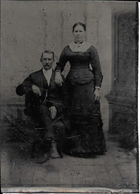 Tintype, Man & Woman, Very Possibly Doc Holliday & Big Nose Kate, Face ...