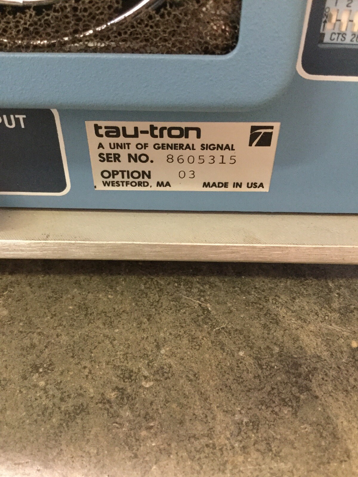 Tau-Tron S5200E DS3 DIGITAL TRANSMISSION TEST SET-TRANSMITTER-OPTION 03 ...