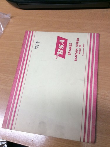 Bsa Bantam D7 Spares Book New 00-5079 | eBay UK