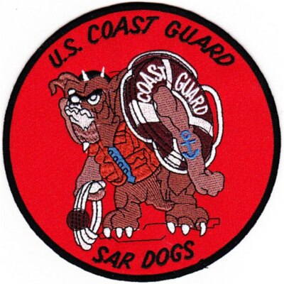 COAST GUARD SEARCH AND RESCUE SAR DOGS EMBROIDERED 5" PATCH | eBay