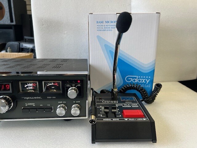 ECHO MASTER GALAXY POWER BASE 5 pin Din REALISTIC Radio Shack Navajo CB ...