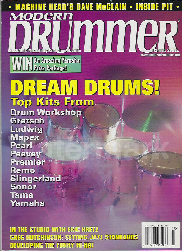 Modern Drummer Magazine 2000 Dream Drums Hutchinson Eric Kretz STP Dave ...