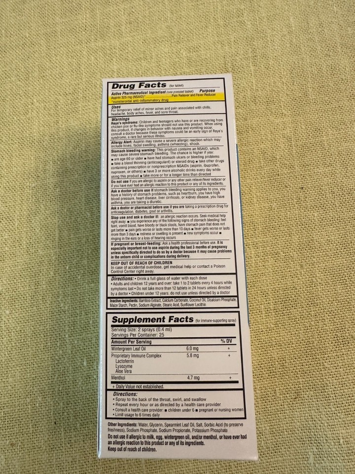 Biovanta Multi-Symptom Cold & Flu Relief and Defense Throat Spray NEW ...