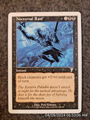 Nocturnal Raid (7th Edition (2001)) MTG (NM) NEVER PLAYED (DS3D1F2) | eBay