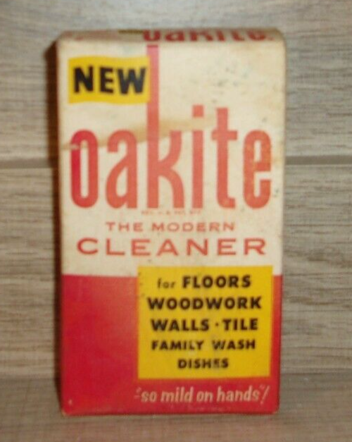 Antique Unopened Box Oakite Products The Modern Cleaner Soap Sample ...