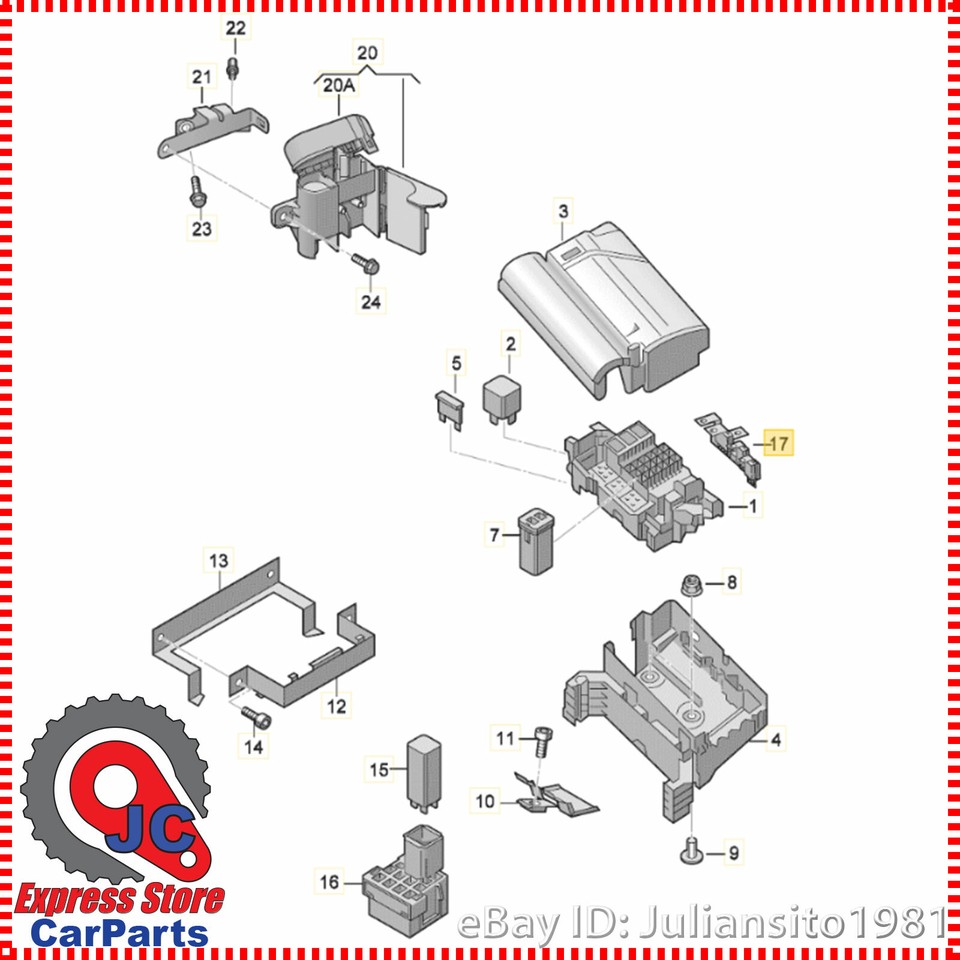 5C0937629F VOLKSWAGEN GENUINE NEW OEM JETTA PASSAT BEETLE MULTI FUSE | eBay