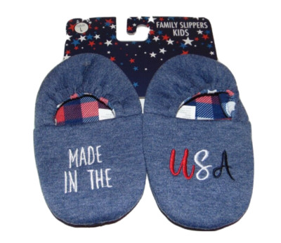 ~NWT Toddler FAMILY SLIPPERS Made In The USA! Size L 9-10 Super Cute FS ...
