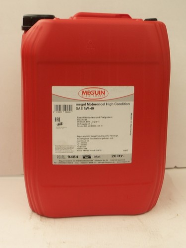 €5/l Meguin Megol High Condition 5W-40 20L engine oil MB229.5 VW 50200 ...