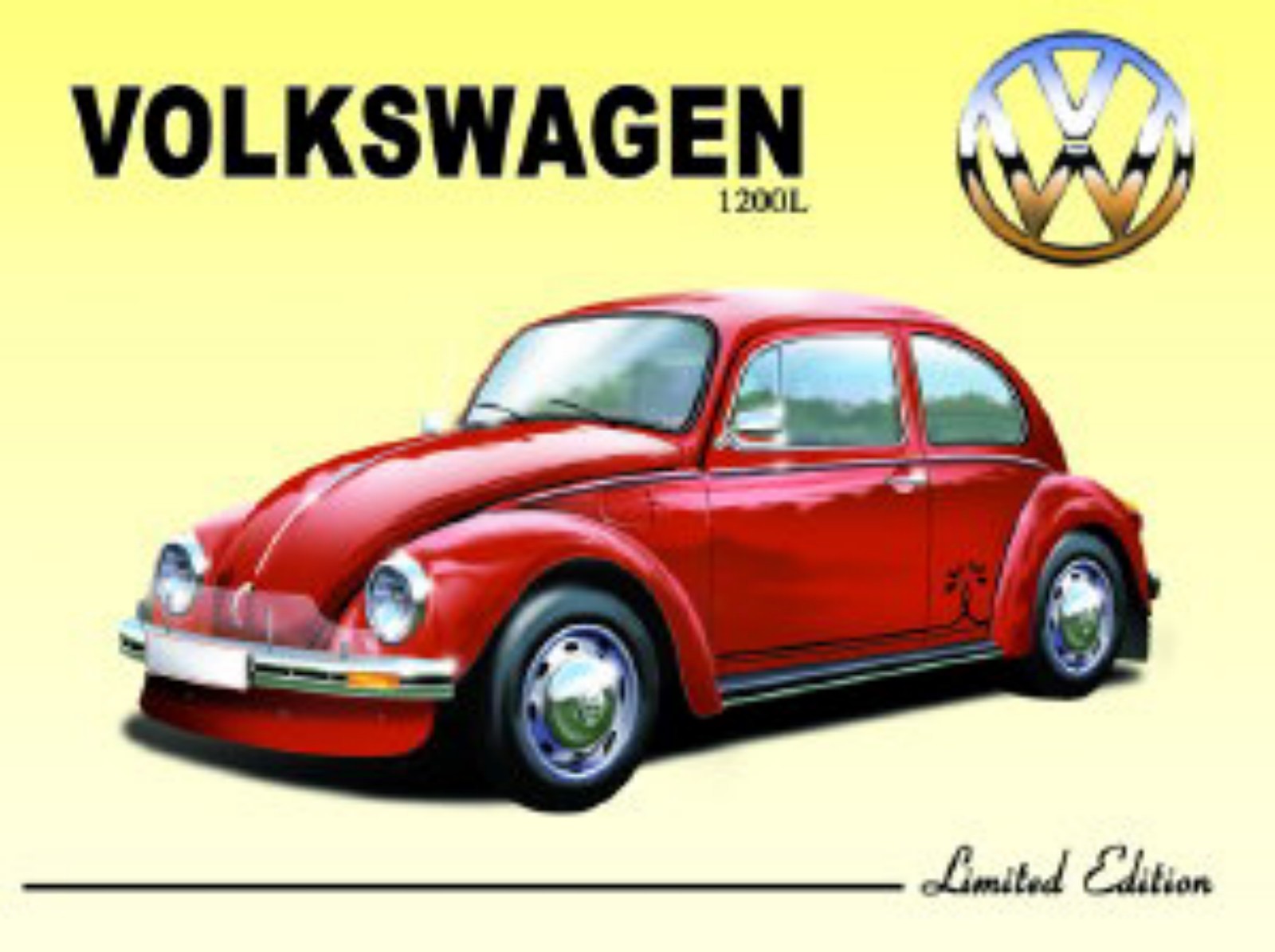 Volkswagen 1200L Limited Edition Vintage style repo metal wall sign 12 ...