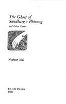 The Ghost of Sandburg's Phizzog and Other Stories Hardcover Norbe ...