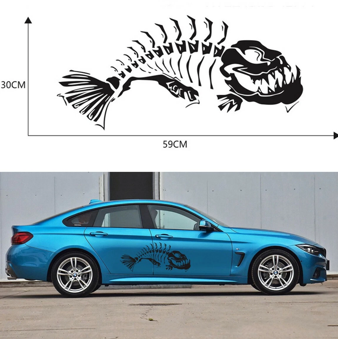 Fishbone Vinyl Decal