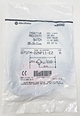 Allen-Bradley Miniature Flat Pack Inductive Proximity Sensor 871FM ...