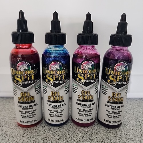 Unicorn Spit Concentrated SPARKLING Gel Stain Paint Lot 4-4 Fl Oz Each ...