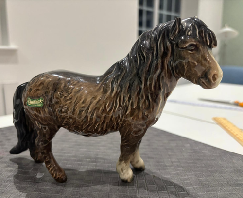 Beswick Shetland Woolly Mare Pony figurine. Model 1033 | eBay UK