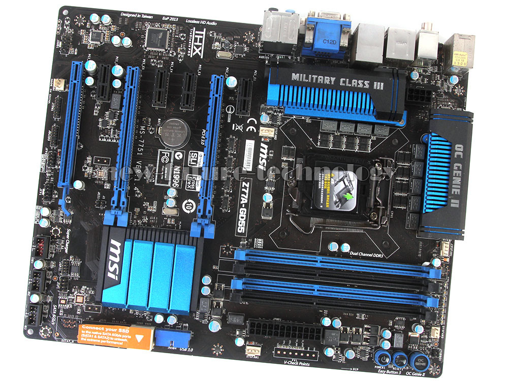 MSI Z77A-GD55 Motherboard MS-7751 LGA 1155 Intel Z77 Chipset DDR3 ...