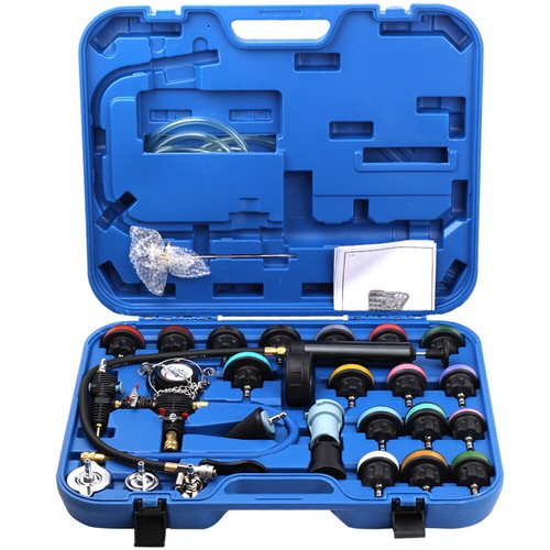 28pcs Universal Radiator Pressure Tester Kit Coolant Vacuum Type ...