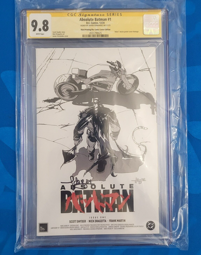 DC COMICS ABSOLUTE BATMAN #1 B&W CGC 9.8 SS SIGNED JAVIER FERNANDEZ ...