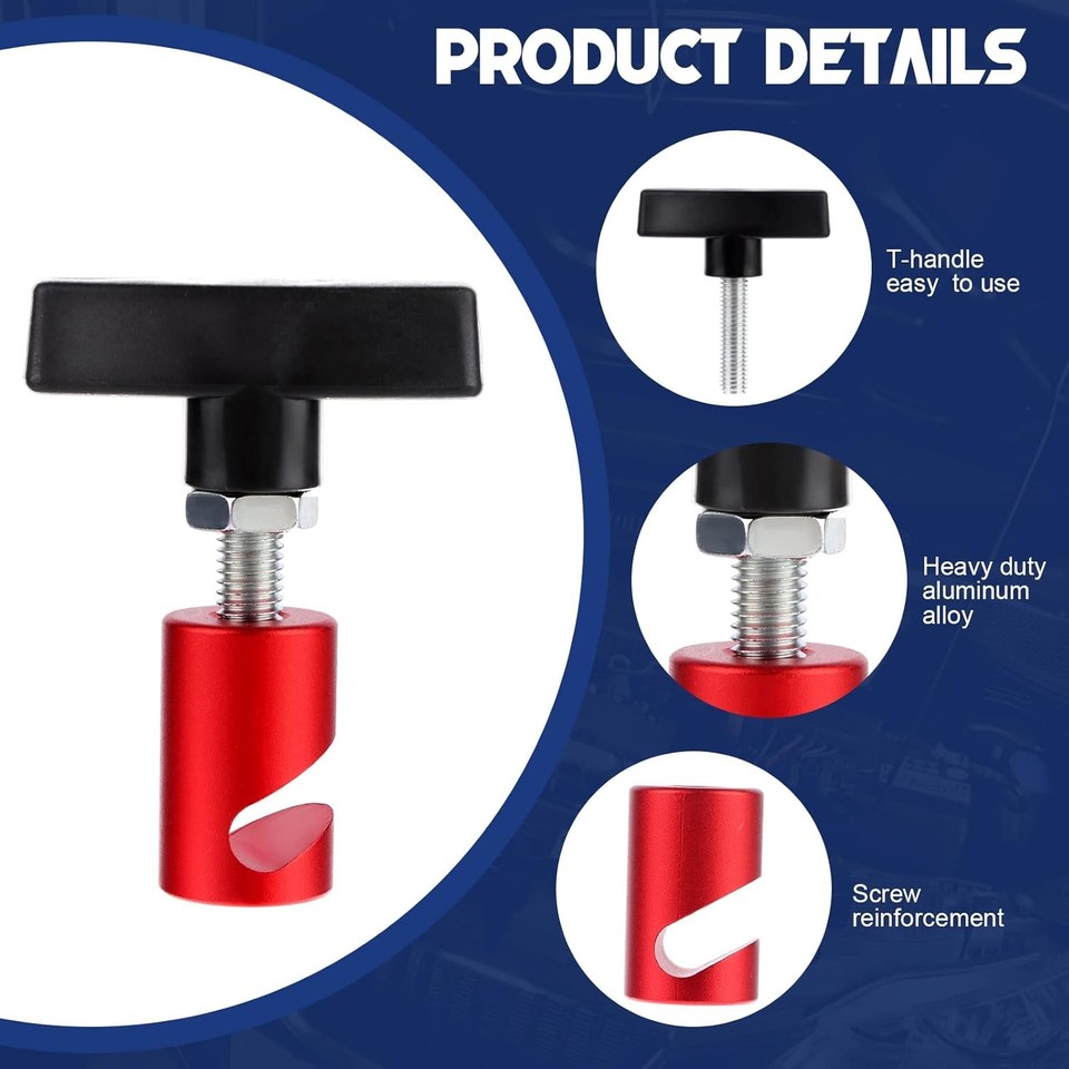 6 PCS Car Hood Prop Struts Clamp Lift Support Retaining Yellow, Blue ...