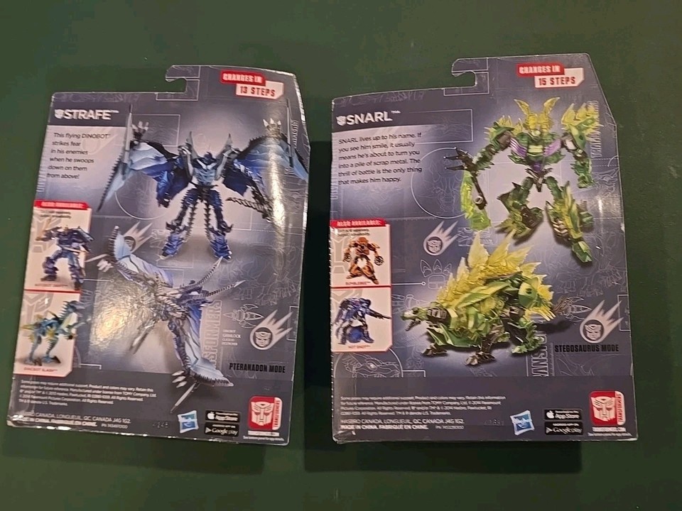 2x Snarl + Strafe Transformers Age Of Extinction Action Figures New ...