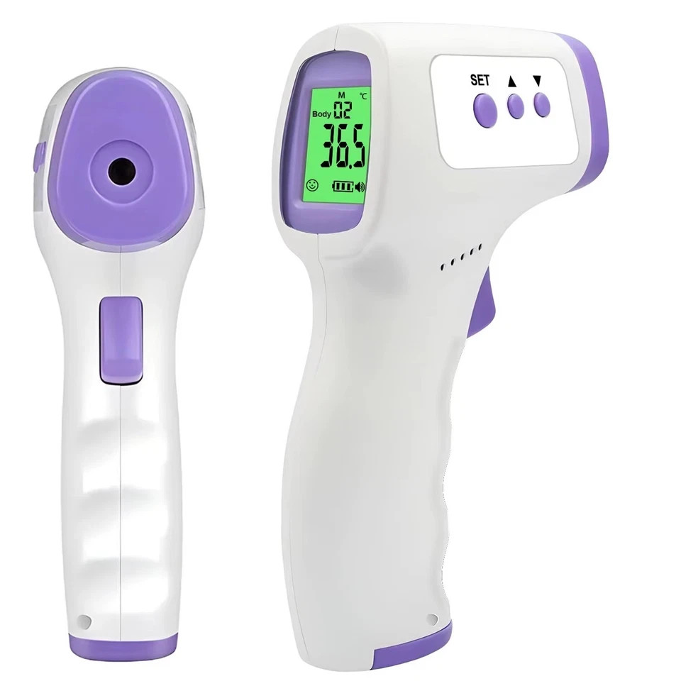 Digital Infrared Thermometer + Finger Pulse Oximeter Set Fever & SpO2 ...
