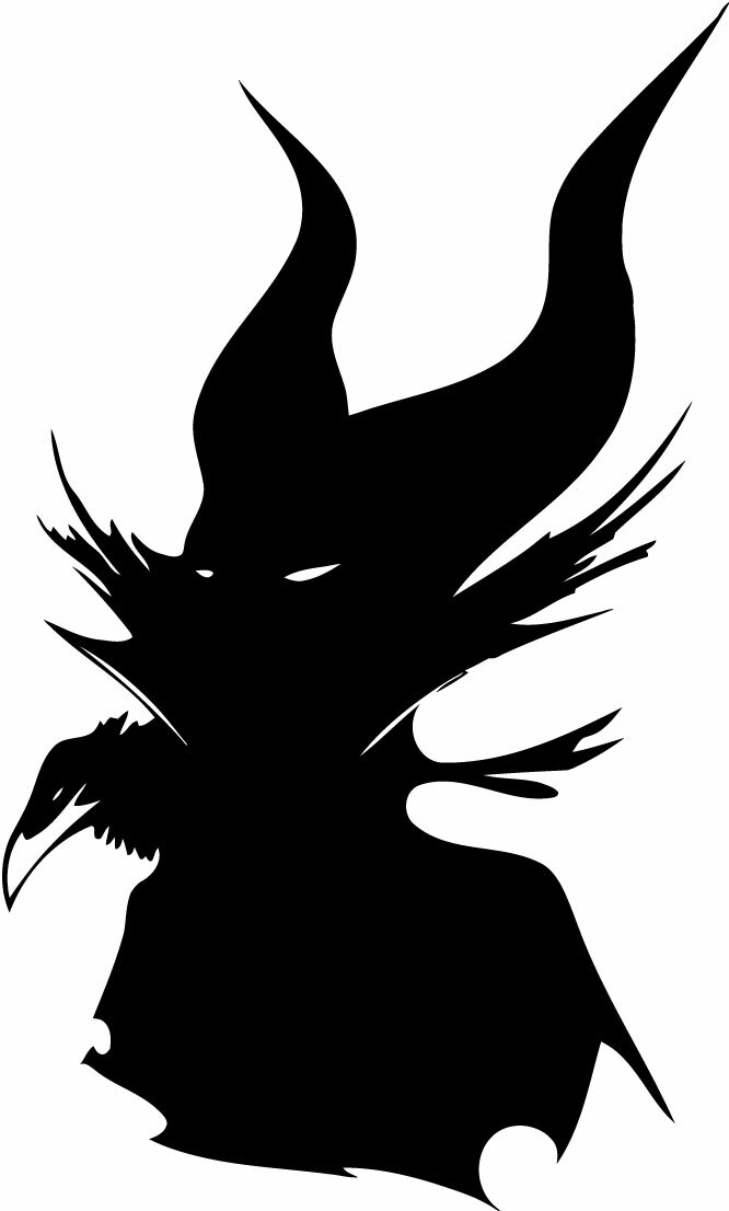 Maleficent Silhouette Tattoos