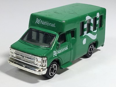 Matchbox Chevrolet Chevy Transport Bus National Bank Van 1:80 Green ...
