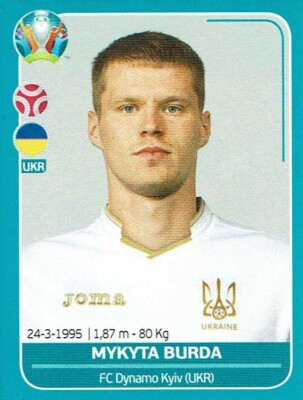 Panini Euro Em 2020 Preview Adesivo Ucraina Ukr 15 Mykyta Burda | eBay