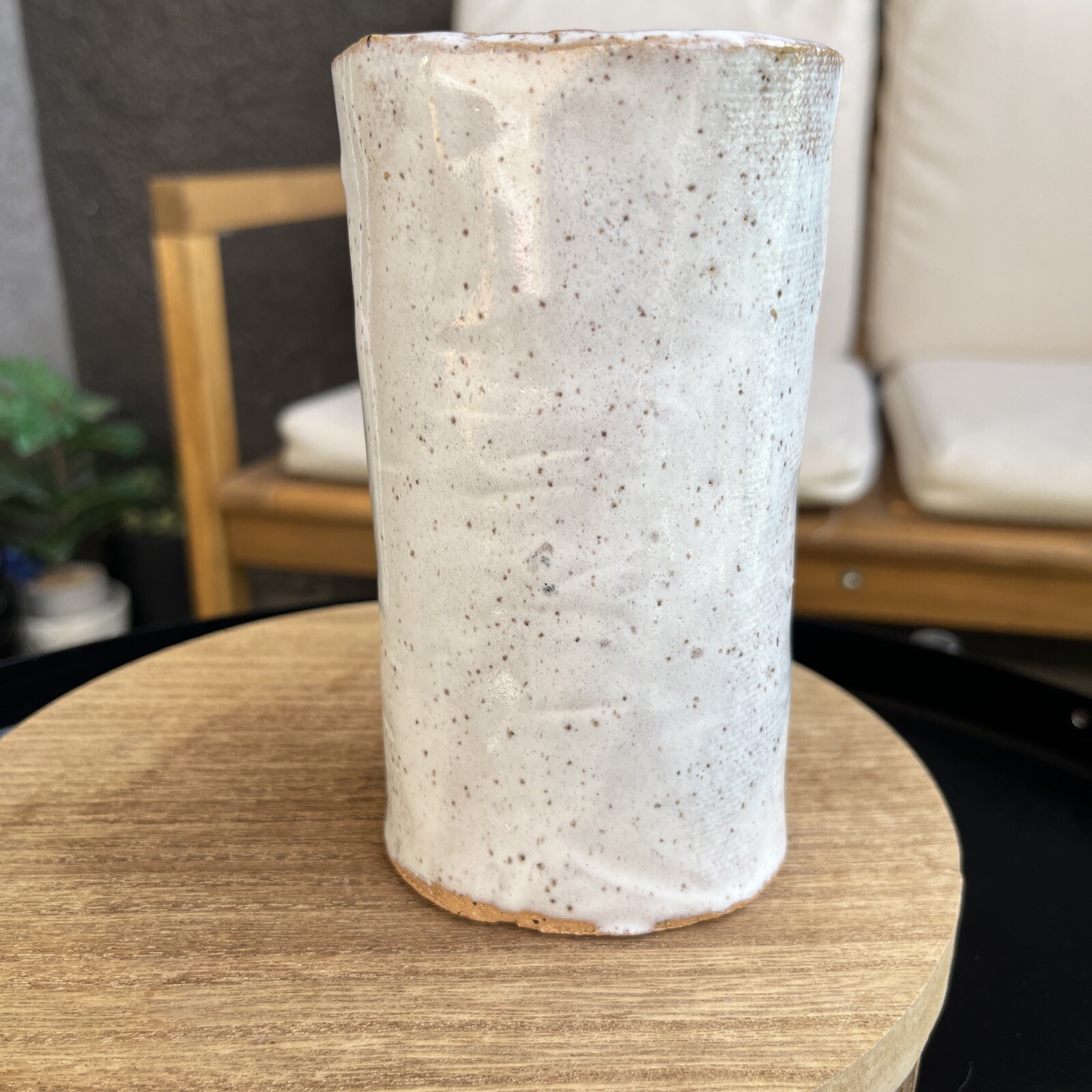 Stoneware Luminary Boho Mud & Maker Home Made Snowman Face 4" Super ...