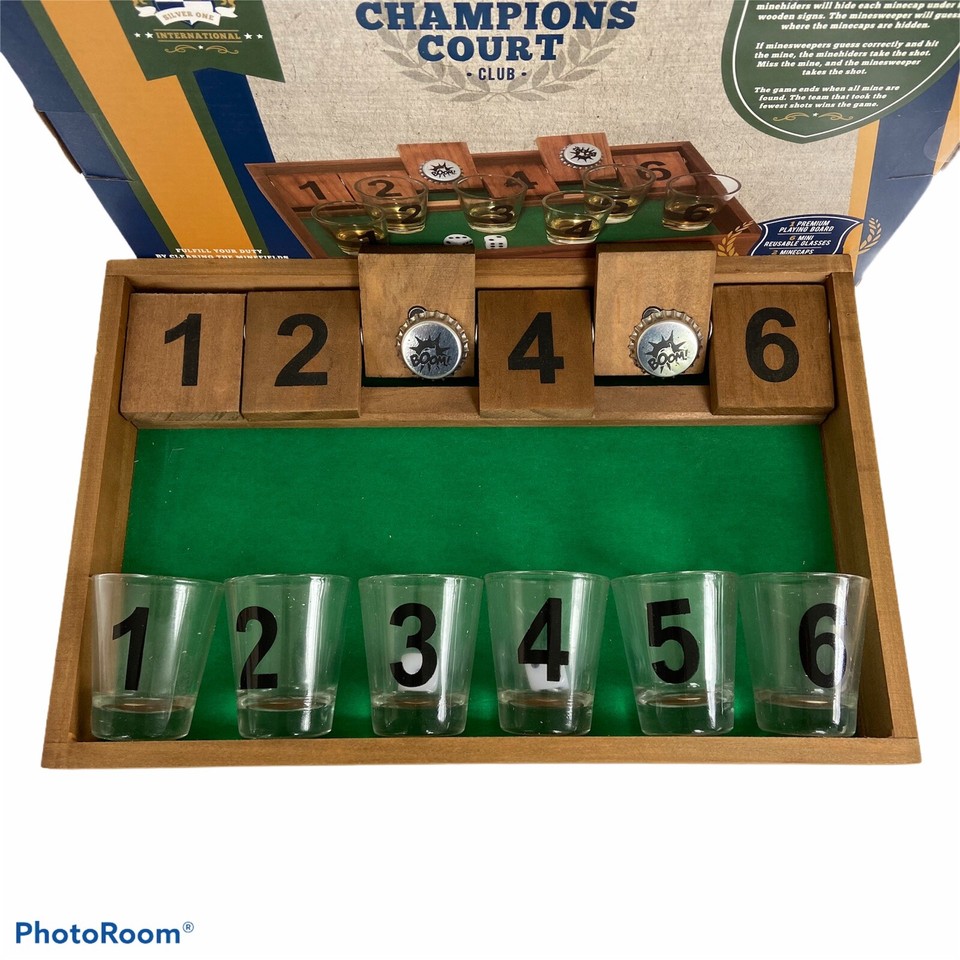 Drinking Board Game Minesweeper Champions Court Club 6 Glass Shot ...