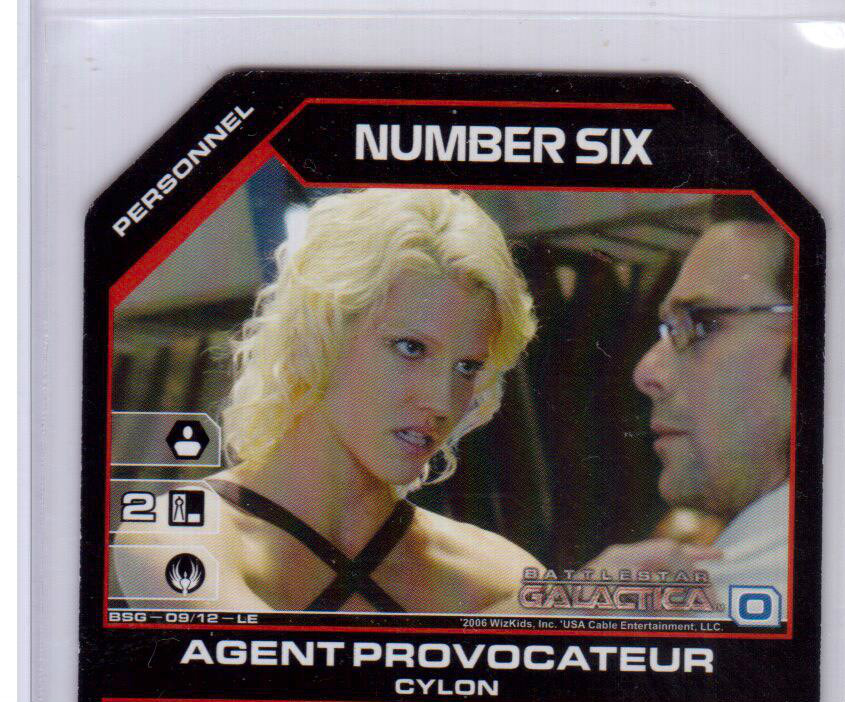 BATTLESTAR GALACTICA PROMO CCG Number SIX, Agent Provocateur Cylon #009 ...