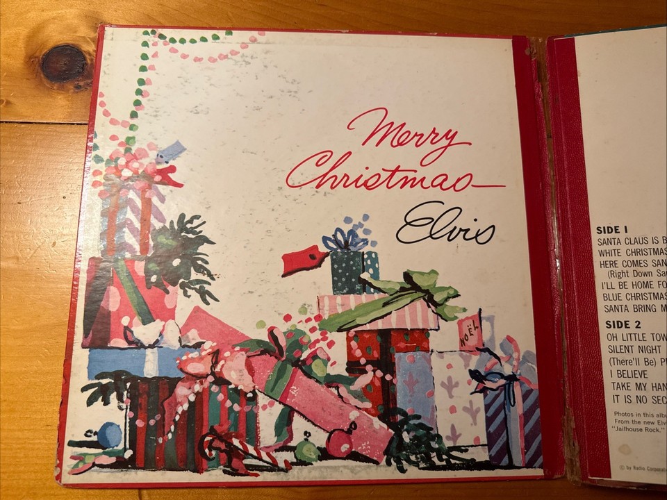 Elvis Presley ‎– Elvis' Christmas Album 1957 RCA LOC-1035 Jacket/Vinyl ...