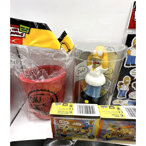 Lot of 13 The Simpsons Collectibles NEW: Cards, Talking Homer, Keychain ...