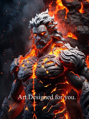 Digital Image Picture Photo Wallpaper Background, God of Lava | eBay