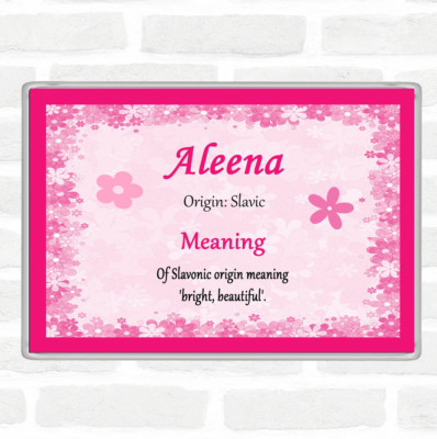 Aleena Name Meaning Jumbo Fridge Magnet Pink | eBay UK