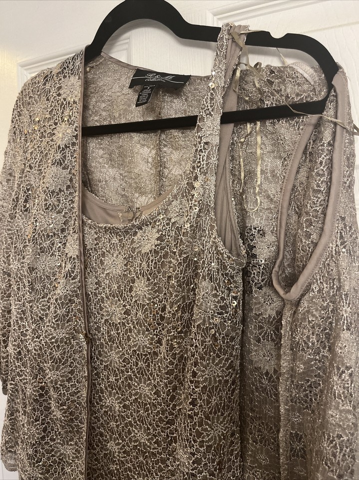 Ladies Dress Formal Beige ish Color Size 6 | eBay UK