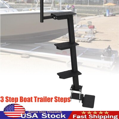 3 Step Boat Trailer Steps Heavy Duty 460 LBS Capacity Boat Steps with ...