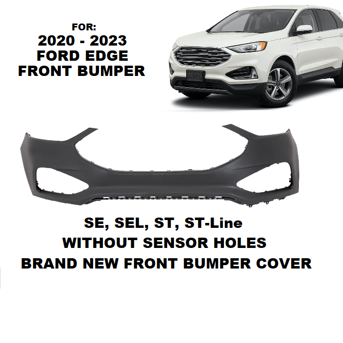 NEW FRONT BUMPER COVER FOR 2019-2024 FORD EDGE W/O PARK ASSIST ...