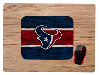 HOUSTON TEXANS WOOD-GRAIN DESIGN MOUSEPAD MOUSE PAD HOME OFFICE GIFT ...